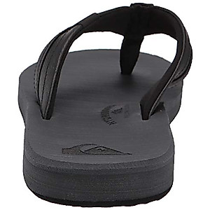 Quiksilver Men's Carver Squish Flip-Flop, Black/Grey/Black, 10(43) M US