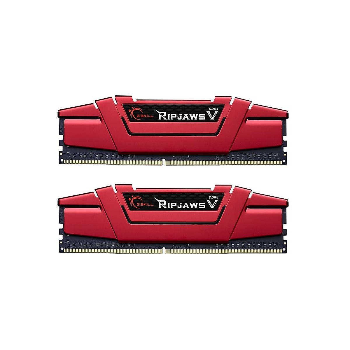 G.SKILL Ripjaws V Series (Intel XMP) DDR4 RAM 16GB (2x8GB) 2400MT/s CL15-15-15-35 1.20V Desktop Computer Memory UDIMM - Red (F4-2400C15D-16GVR)