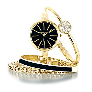 Anne Klein Women's Bangle Watch and Bracelet Set, AK/1470