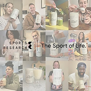 Sports Research® Collagen Peptides Packets (20 Count) - Hydrolyzed Type 1 & 3 Collagen Powder Protein Supplement for Healthy Skin, Nails, & Joints - Non-GMO & Gluten Free