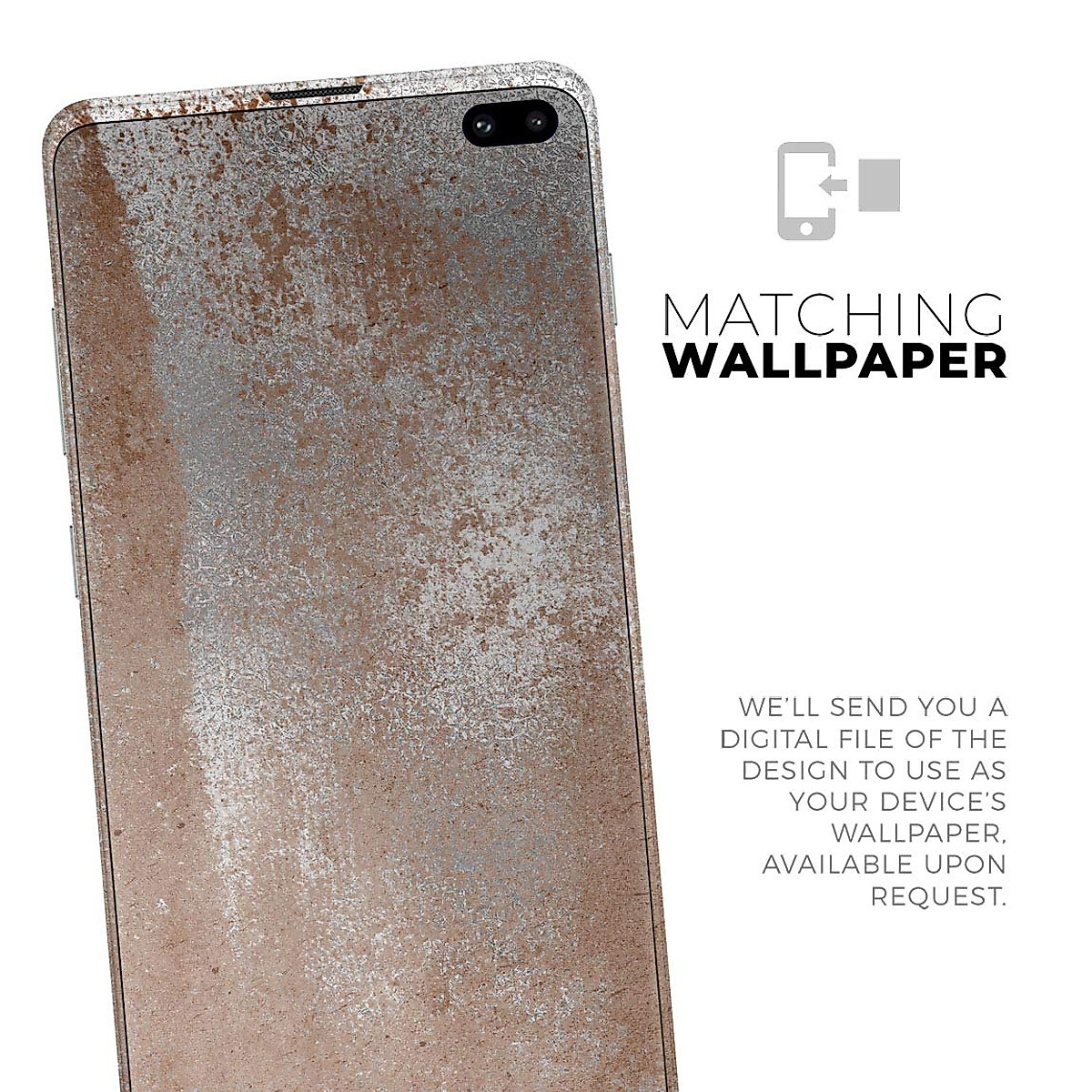 DesignSkinz Distressed Silver Texture v1 Protective Vinyl Decal Wrap Skin Cover Compatible with The Samsung Galaxy S20 (Screen Trim & Back Glass Skin)