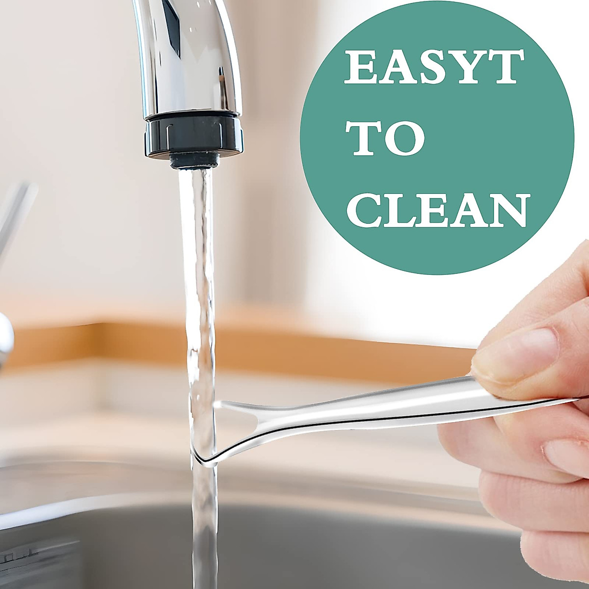 Tongue Scraper Cleaner, Stainless Steel Tongue Cleaners Tongue Scraper for Adults Oral Care Tongue Tool for Bad BreathEasy to Use Tongue Cleaner for Travels Meetings Work or Home Use