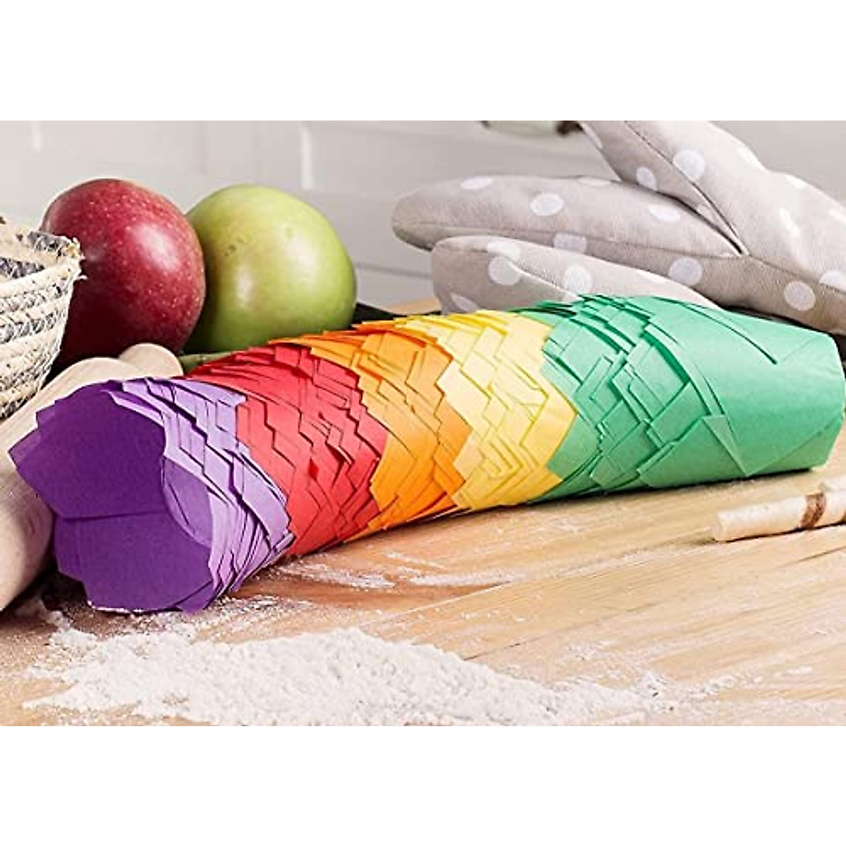 Baking Cups Tulip Cupcake Liners 150 pcs - Tulip Baking Paper Cups Multi-Color Tulip Paper Cupcake Muffin Liners