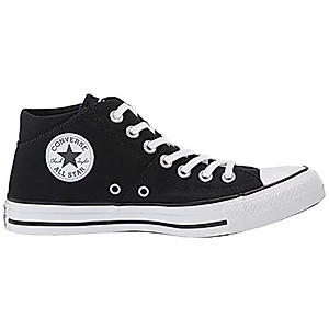 Converse Women's Chuck Taylor All Star Madison Mid Top Sneaker, Black/Black/White, 8.5 M US