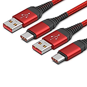 Dash Charge Charger Cable Cord for Oneplus 8T/8 Pro/9 /9 Pro/7T 7 6T 6 5 5T Nord N10 5G N100 N200,6A 30W Warp Charge Wire,Vooc Charging for Oppo Reno 4 Realme X2 X3 Pro,Fast USB Type C 1.8M+1.8M,Red