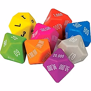 Place Value Dice 8-Pack
