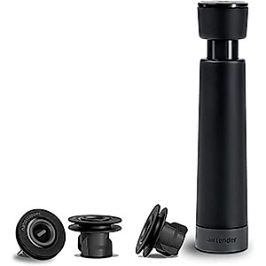 Airtender Wine Vacuum Pump Wine Preserver with 3 Reusable Bottle Stopper Vacuum Seals, for Wine Preservation and Storage