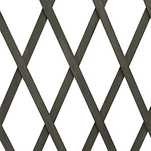 Tidyard Garden Trellis Fence Wood Expandable Plant Support Climbing Lattices Wooden Decorative Divider Fencing Gray for Lawn, Backyard, Balcony, Patio, Outdoor Furniture 70.9 x 39.4 Inches (W x H)