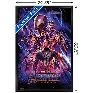 Trends International Marvel Cinematic Universe - Avengers - Endgame - One Sheet Wall Poster, 22.375" x 34", Black Framed Version