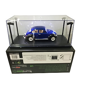 Illumibox MJ14001 Showcase 1: 18 x+ USB Powered Led Black Base Display, Clear