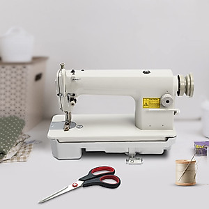 YUNLAIGOTOP Industrial Sewing Machine, Heavy Duty Auto Sewing Machine with Adjustable Design, Straight Stitch Sewing Machine for Tailoring Stores/Homes -Head Only