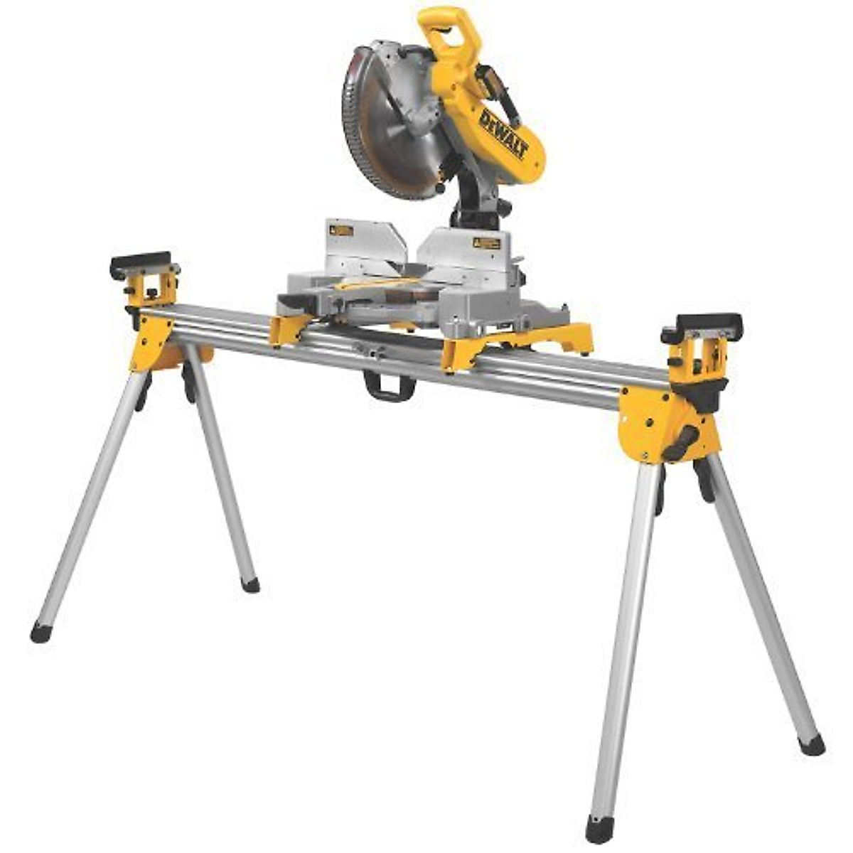 DEWALT Miter Saw Stand, Heavy Duty, 500 lb. Capacity, Portable with Leg Locks (DWX723),Silver