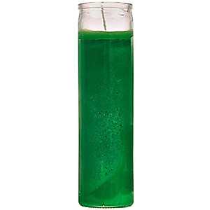 Prayer Candles - Green White and Red Wax Candle (3 Pack) Perfect to Show Country and Religious Pride - Glass Jars Candle Set - Jar Candles - Independence Decor - Mexico Freedom Flag