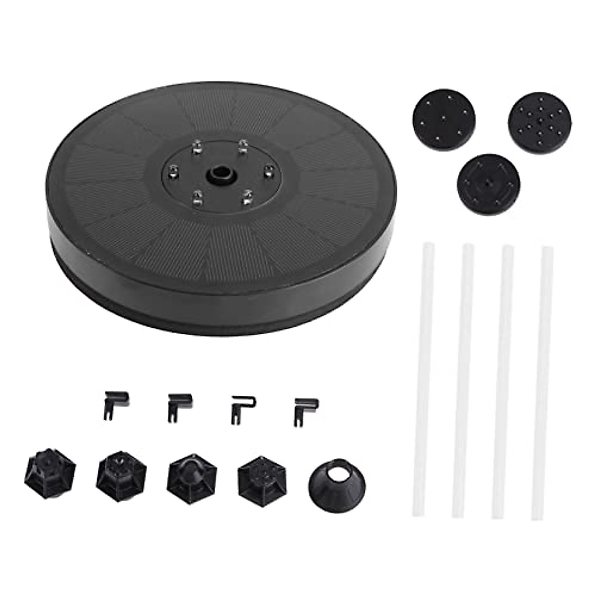 YARNOW 1pc Pond Free Pumps Spray Fish and Bath Standing Small for Garden Kit Birdbath Heads Pool Black Solar Running Patio Floating Decoration Tank Outdoor Bird Fountain with Water Pump