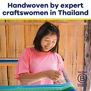 Handwoven Hammock by Yellow Leaf Hammocks - Double Size, Fits 1-2 PPL, 400lb max - Weathersafe, Super Strong, Easy to Hang, Ultra Soft, Artisan Made - Color: Desert Multicolor