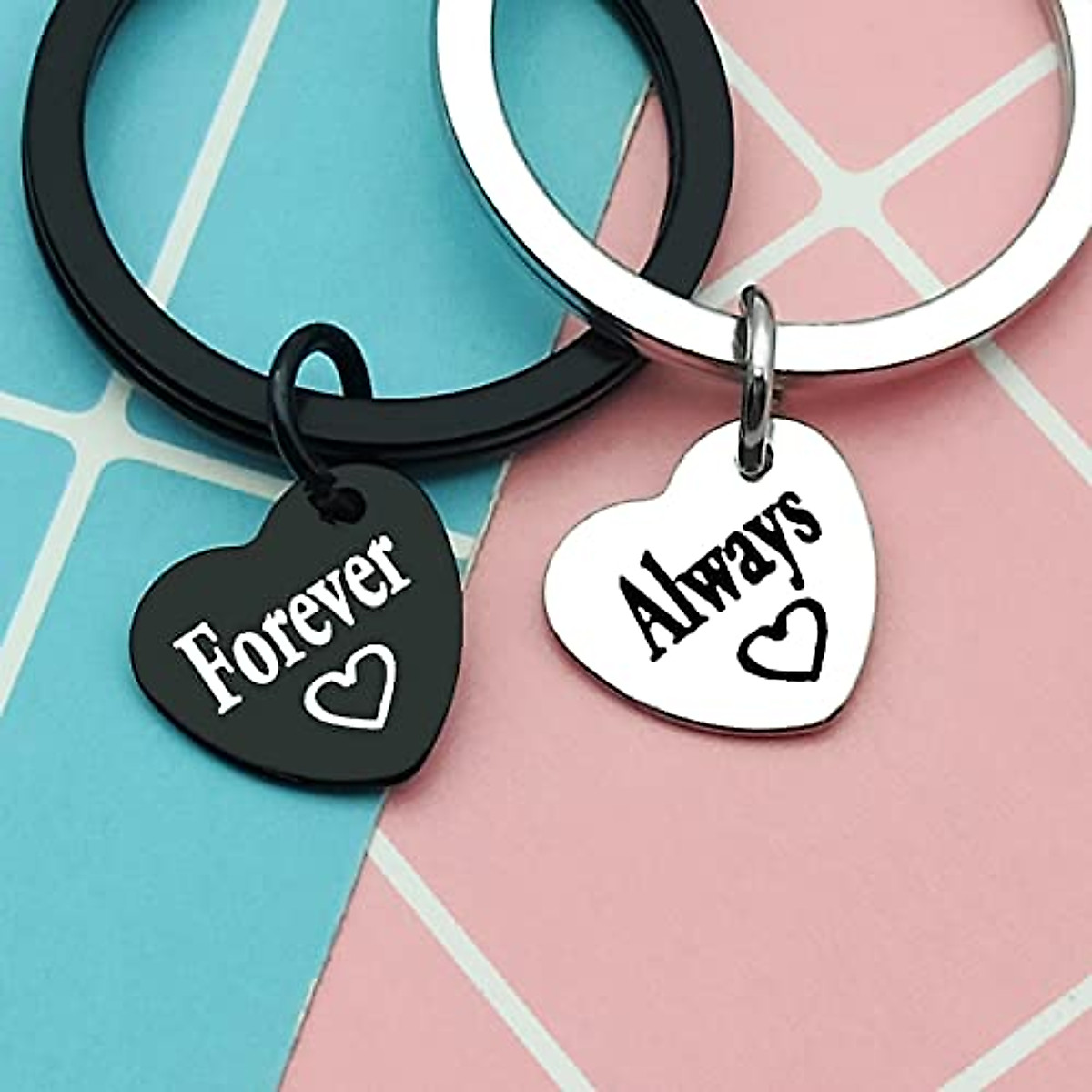 Funny Couple Gift for Boyfriend Girlfriend Anniversary Keychain Gift Relationship Gifts for Couples Keyring Jewelry to Husband Fiance Present from Wife Fiancee Valentine Birthday Anniversary