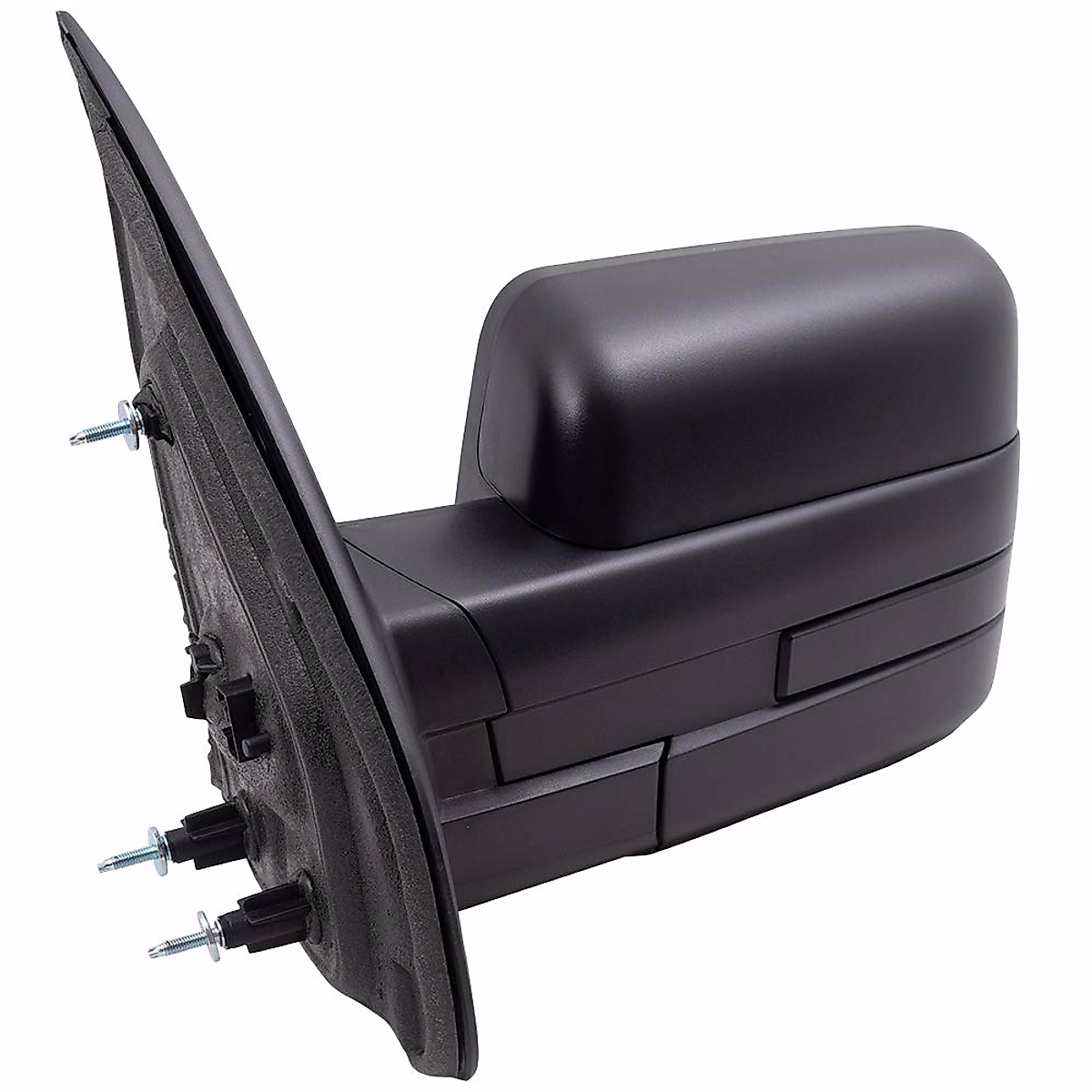 Brock Drivers Left Textured w/Spotter Glass Power Side View Mirror Replacement for BL3Z 17683 BA BL3Z17683BA