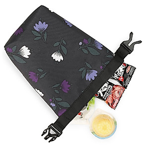 MOV COMPRA Movcompra Flower Insulated Lunch Box for Women and Insulated Snack Bag- Women Girls Reusable Sandwich & Snack Bags