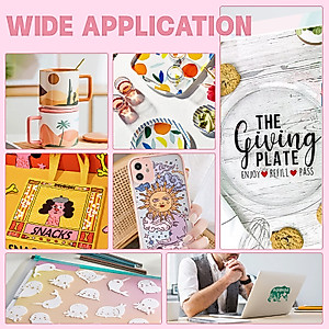 HTVRONT Transfer Tape for Vinyl - 6" x 50 FT Blue Alignment Grid Clear Transfer Paper - Application Vinyl Transfer Tape Roll for Self Adhesive Vinyl for Signs Stickers Decals Walls Doors & Windows