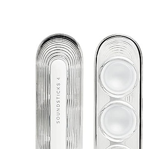 Harman Kardon HK SoundSticks 4-2.1 Bluetooth Speaker System with Deep Bass and Inspiring Industrial Design (White)