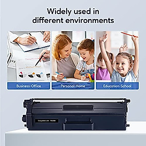 TN436 Toner Cartridge High Yield Replacement Compatible for Brother TN 436 TN436BK TN436C TN433 TN431 for Brother HL-L8360CDW HL-L8260CDW MFC-L8610CDW MFC-L8900CDW MFC-L8690CDW Printer (1BK,1C,1M,1Y)