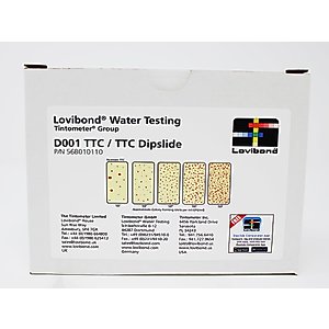 Lovibond 56B010110 Dipslide: D001 TTC/TTC, Total Viable Count (TVC) in Waters and Surfaces, 10/pk
