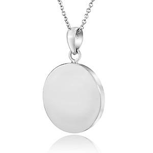 AeraVida Yin Yang Balance of Life .925 Sterling Silver Necklace for Men and Women, 18 inch