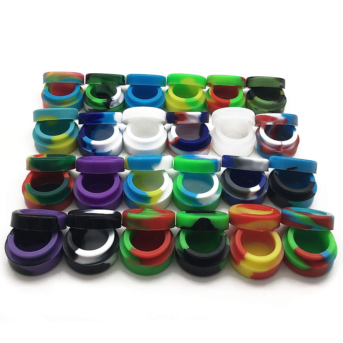 vitakiwi 5ML Wax Silicone Containers Concentrate Jars Non-stick (15)