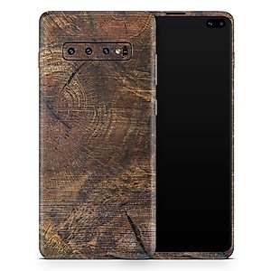 DesignSkinz Raw Wood Planks V7 Protective Vinyl Decal Wrap Skin Cover Compatible with The Samsung Galaxy S20 (Screen Trim & Back Glass Skin)