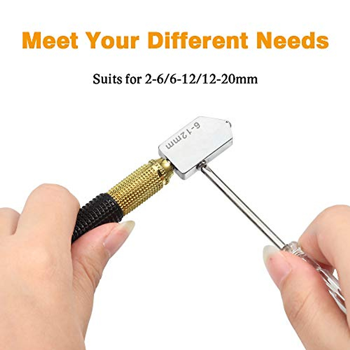 SPEEDWOX Glass Cutting Tool Kit 2mm-20mm Pencil Style Oil Feed Glass Cutter with 2 Replaceable Blades Ergonomic Assist Handle Tungsten Scribe Engraving Pen Oil Dropper Screwdrive Steel Ruler