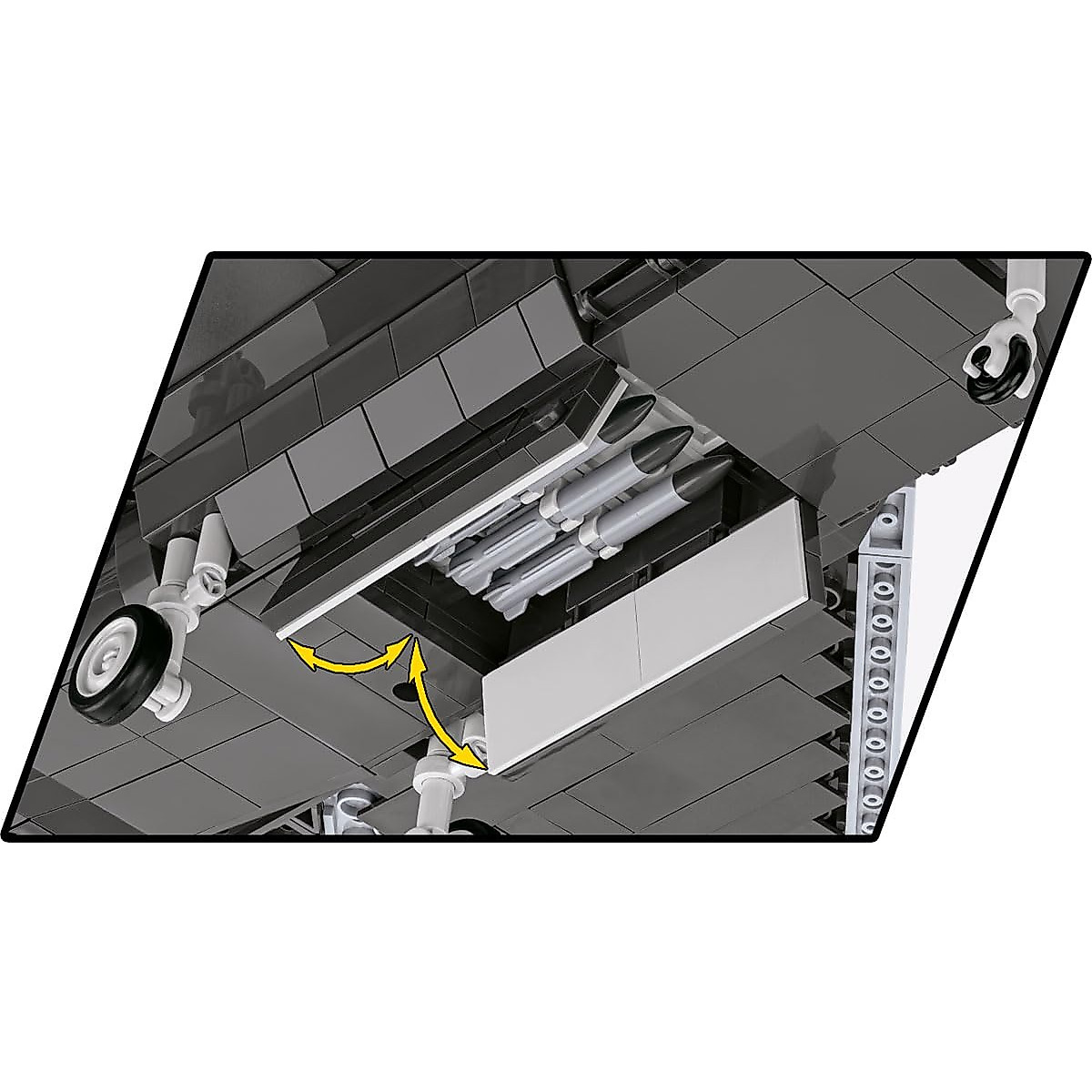 COBI Armed Forces Lockheed F-22 Raptor, Black & White