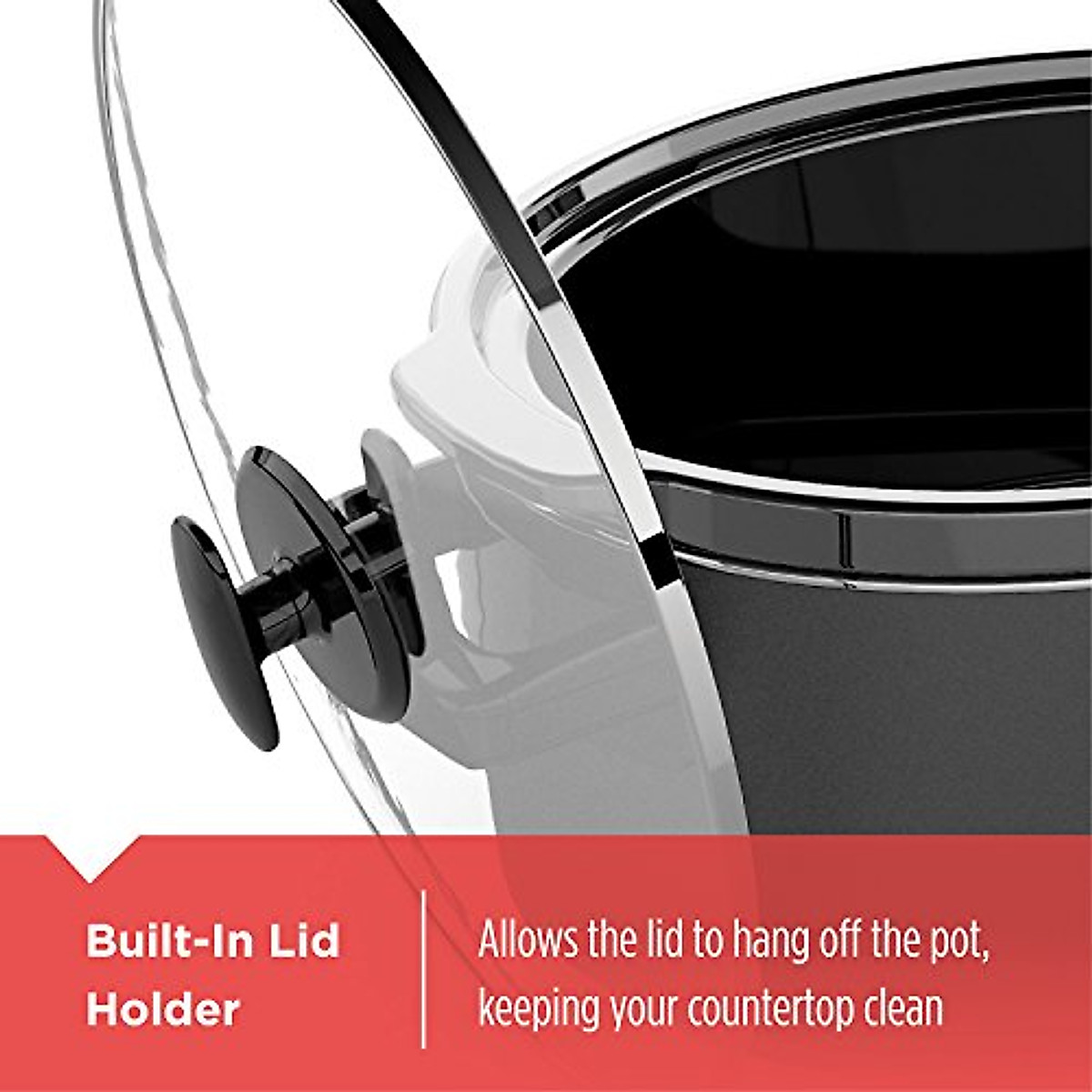 BLACK+DECKER 7-Quart Digital Slow Cooker with Chalkboard Surface, Slate, SCD4007