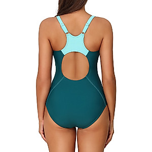 beautyin Plus Size One Piece Swimsuits for Women Athletic Sports Swimwear Bathing Suit