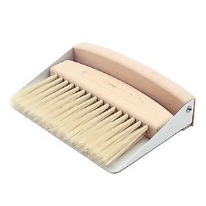 SanmooAio Mini Broom and Dustpan Set,Dust Pan and Brush Set,Small Broom for Cars,Tables,countertop,pet Cages