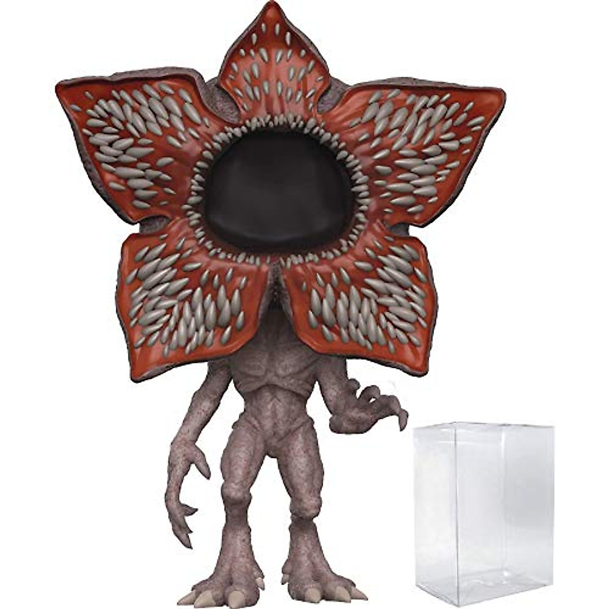 POP Stranger Things - Demogorgon (Open Mouth Version) Funko Pop Vinyl Figure (Bundled with Compatible Pop Box Protector Case), Multicolored, 3.75 inches