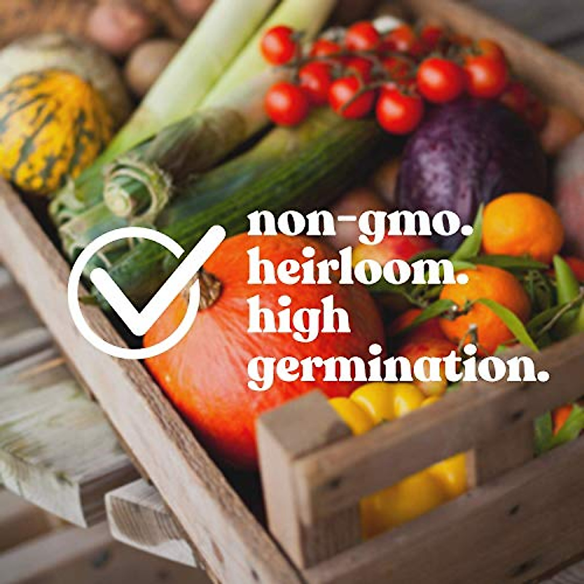 Grannys Garden Heirloom Vegetable Seed Collection - 15 Varieties Non-GMO Heirloom Beet Carrot Cucumber Basil Kale Lettuce Melon Onion Pea Pepper Squash and Tomato Seeds by Sustainable Seed Company