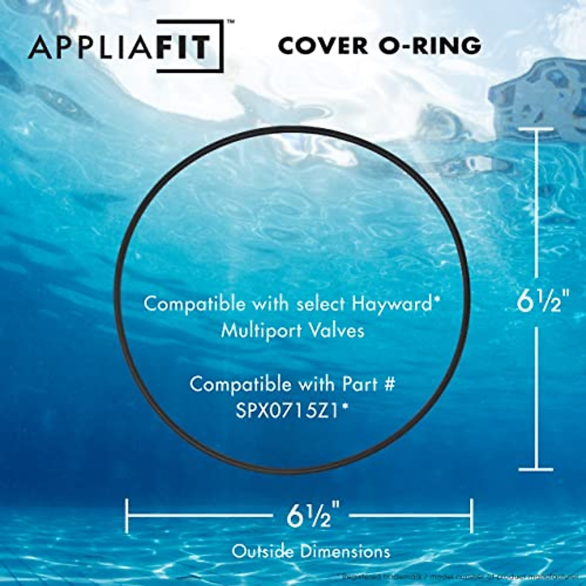 AppliaFit Cover O-Ring Compatible with Hayward SPX0715Z1 for Select Multiport Valves (3-Pack)