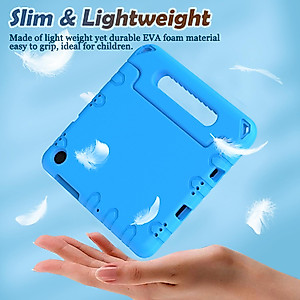 LTROP Kids Case for Samsung Galaxy Tab A8 10.5 2022, Galaxy Tab A8 Case, Light Weight Shockproof Handle Stand Kids Case for Samsung Galaxy A8 Tablet 10.5 Inch 2022 (SM-X200/X205/X207), Blue