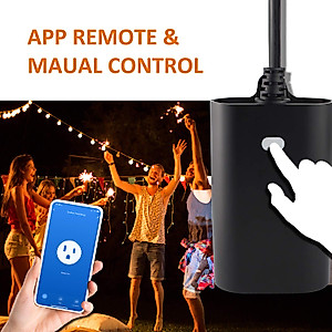 Outdoor Z-Wave Plus On/Off Light and Appliance Plug, Two On/Off Smart Outlet, Zwave Hub Required, Works with SmartThings, Wink, Alexa (ZW97)