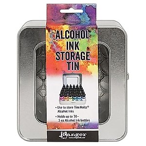 Ranger Tim Holtz Alcohol Ink Storage Tin 6.38 x 6 x 3.13