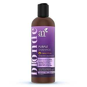 Artnaturals Purple Shampoo for Blonde Hair - 12oz Sulfate Free & No Parabens Protects & Balances Color Tones Gray, Silver, Brunette, Highlights, Dyed or Bleached Hairs - Prevents Brassy Yellow