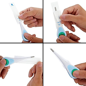 Juvale 500-Pack Disposable Digital Thermometer Probe Covers - Oral, Rectal, Armpit Temperature Reading Sheath Sleeves