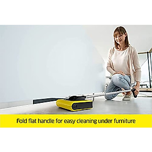 Karcher KB 5 Lightweight Multi-Surface Cordless Electric Floor Sweeper Broom - Ideal for Fur, Hair, Dirt, & Debris - 8.25" Cleaning Width, 30 Minute Runtime