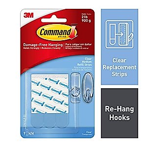 Command Clear Replacement Strips, 6-packages (54 strips total) (17021CLR-ES)