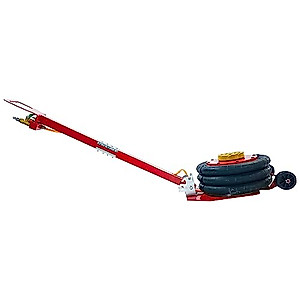 ATPTYSKJ Air Jack, 3 Ton/6600 lbs Triple Bag Air Jack, Air Bag Jack Lift Up to 17.72 Inch, 3S Fast Lifting Air Bag Jack Suitable for Long Handled Cars (Red)