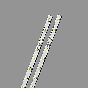 VLIZO LCD TV- 2 pcs LED Backlight Strip 28 lamp Compatible with Samsung 43" TV UE43NU7100U AOT_43_NU7100F_2X28_3030C BN44-00947A (Size :)