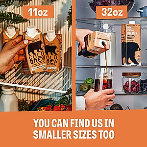 Wandering Bear Organic Hazelnut Cold Brew Coffee On Tap, 96 fl oz - Extra Strong, Smooth, Unsweetened, Shelf-Stable, and Ready to Drink Iced Coffee, Cold Brewed Coffee, Cold Coffee