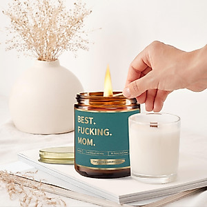 Mom Birthday Gifts | Funny Lavender Candle for Mom | Unique Gifts for Mom from Daughter, Son, Children | Fun Gift Idea for Mom's Birthday, New Mom | Cute Present from Kids for Cool Moms