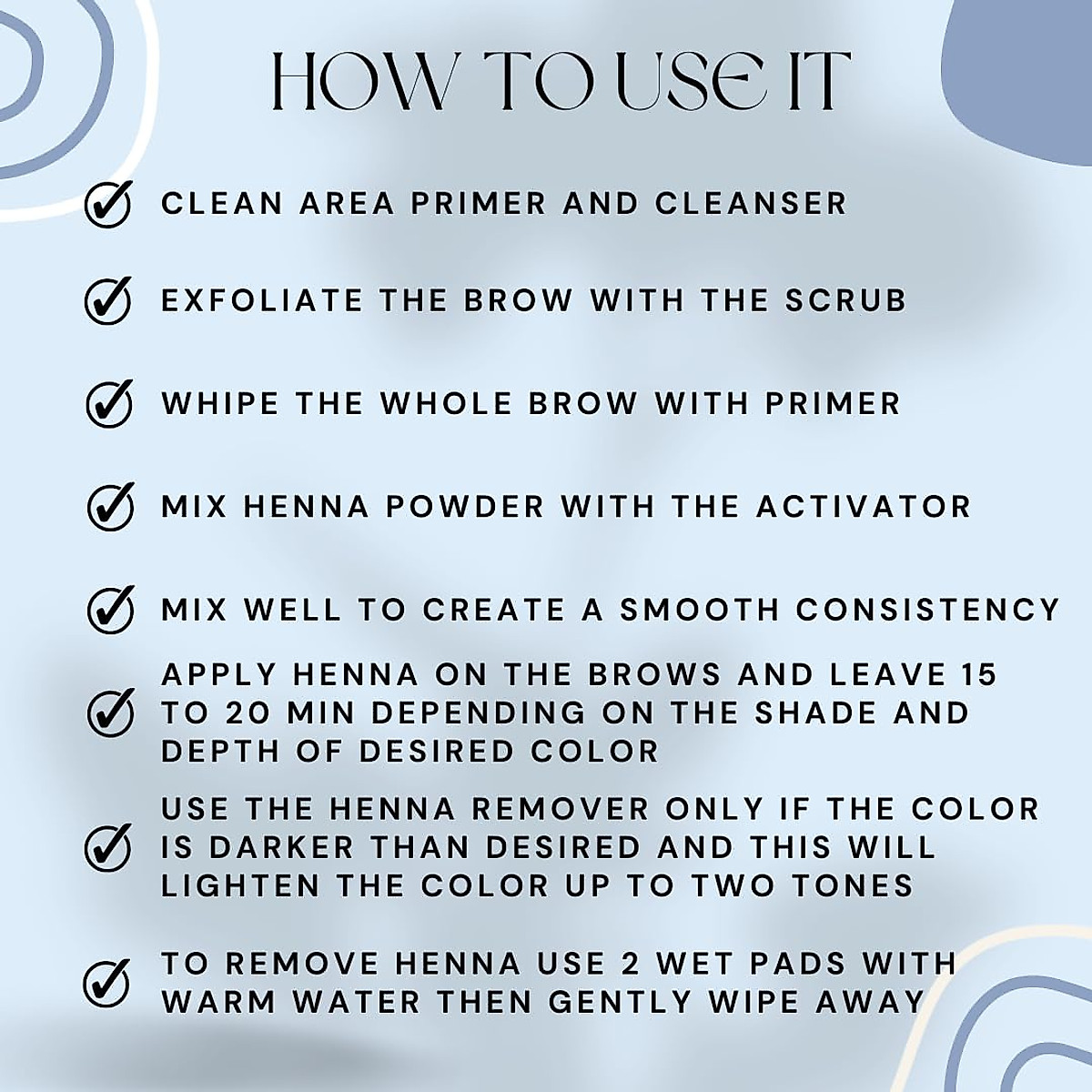 All in Beauty Henna Starter Eyebrow Coloring Kit, Eyebrows Henna Bundle for Brow Coloring, Vegan, Made from Natural and Harmless Ingredients, Tint your Brows, Long Lasting and Waterproof