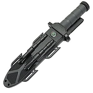 DEFENDER XTREME 13" Survival Knife w/Sheath Fire Starter Whistle Blade Sharpener
